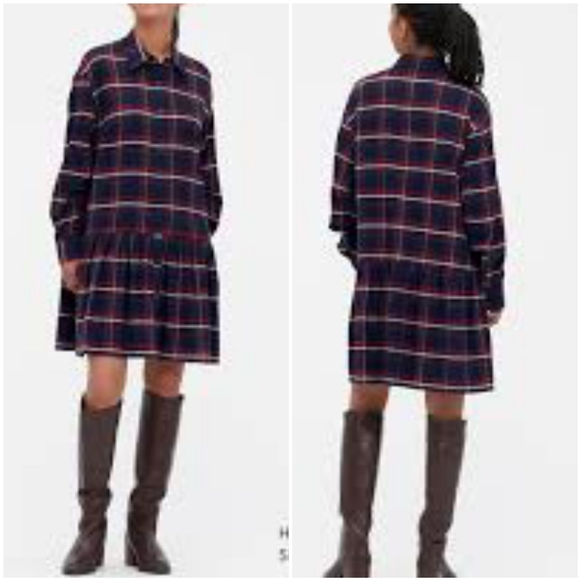 Uniqlo | Dresses | Uniqlo Flannel Mini Dress | Poshmark